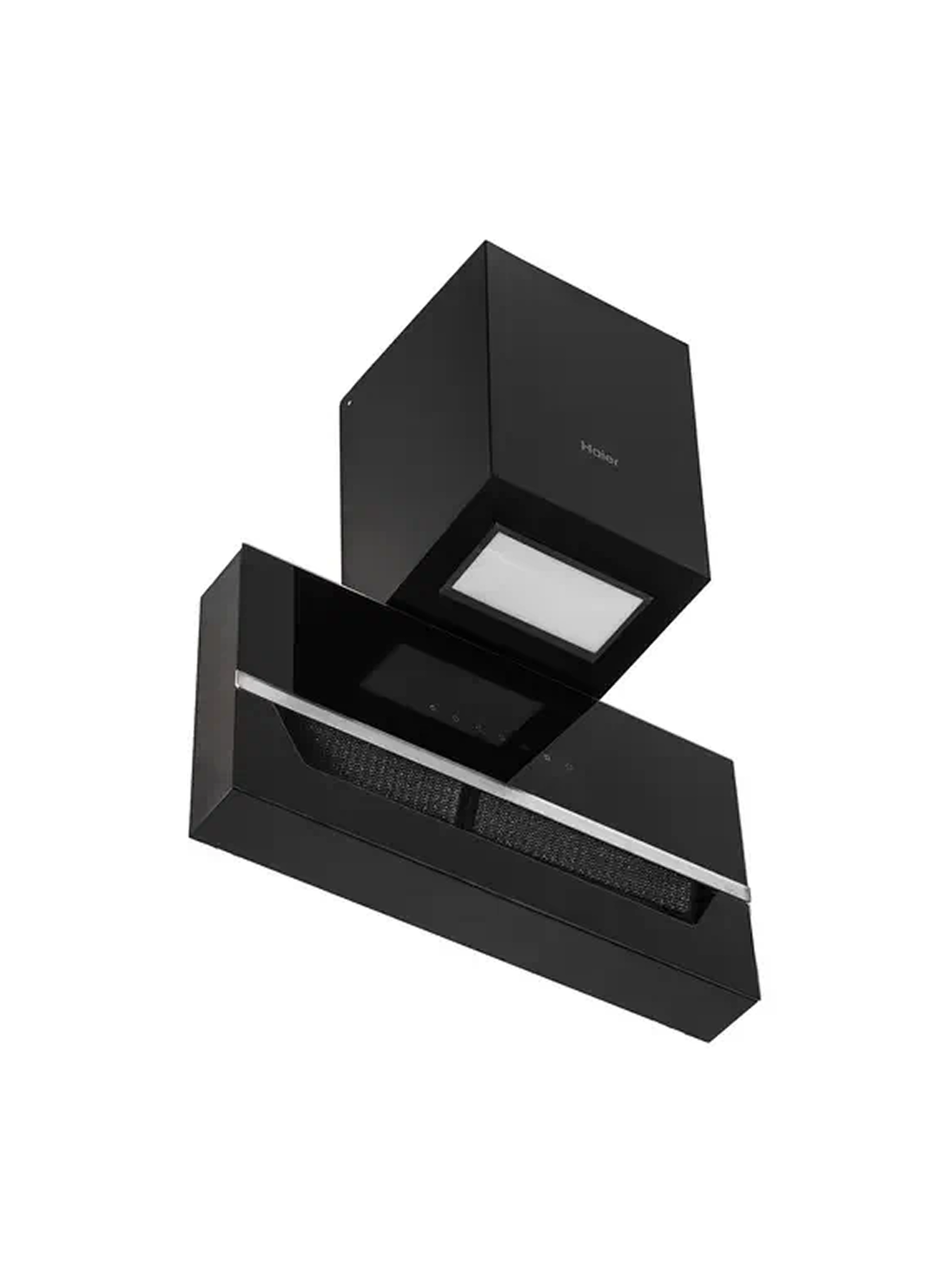 Встраиваемая вытяжка Haier HVX-W682CBX, Mощность 670 м³/ч, длина кабеля 1 метр, светодиодное освещение