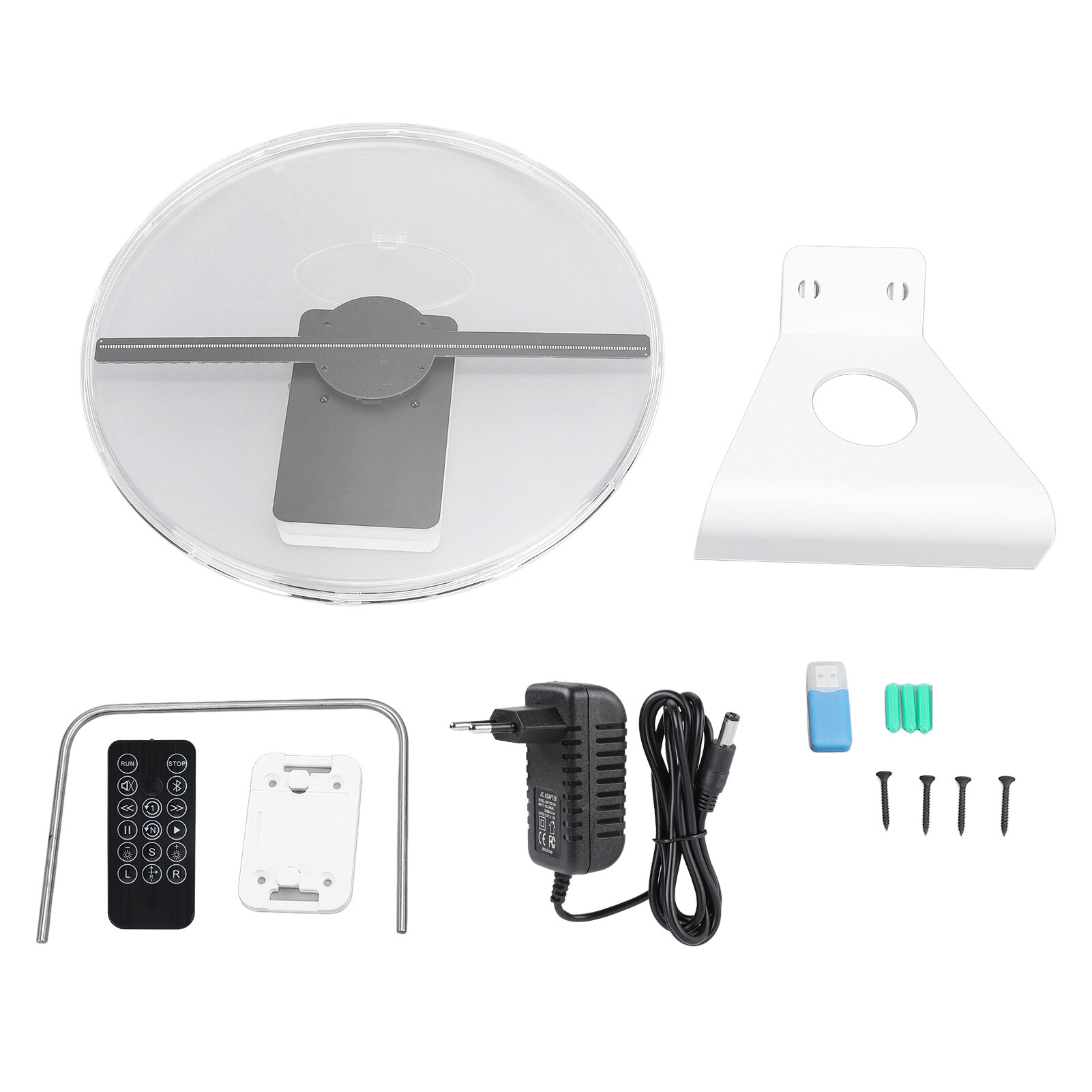 11.8-дюймовый 3D голографический вентилятор-проектор, разрешение 1080x512, с крышкой, для Android, для праздничных мероприятий в бизнес-магазине