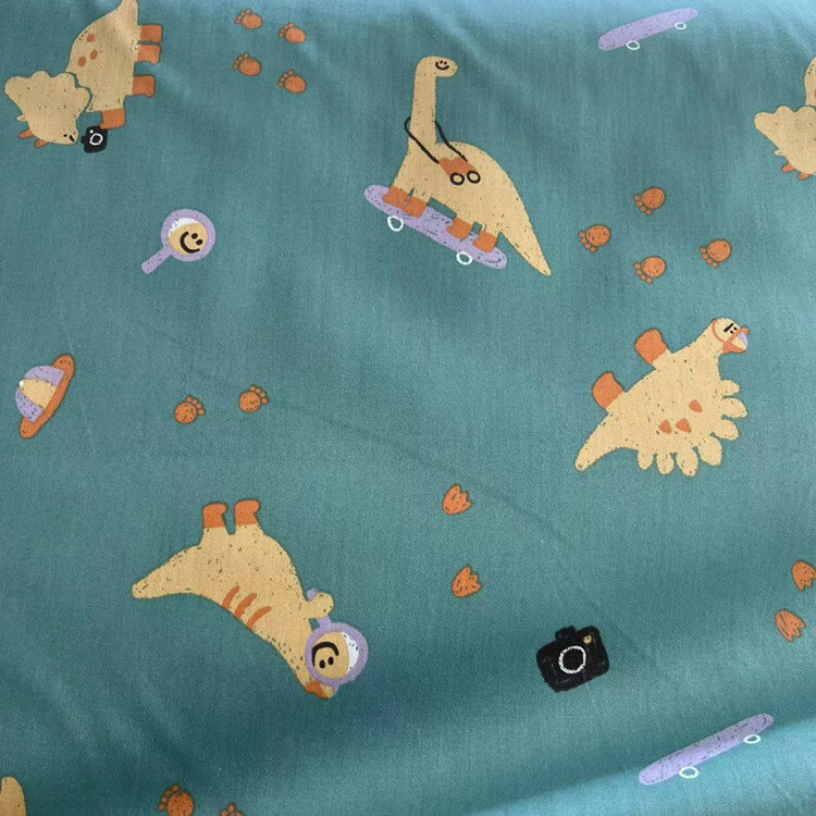 Производитель оптом 1.6m Осень Зима Хлопковая ткань Чистая хлопковая ткань DIY Ручная работа Ткань для постельного белья Оптом Детская мультяшная ткань