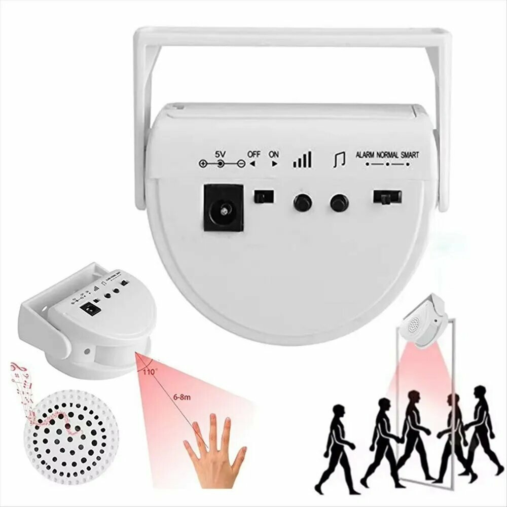 Беспроводной Звонок Для Приветствия Гостя, Дверной Звонок, 32 Мелодии, Датчик Движения PIR