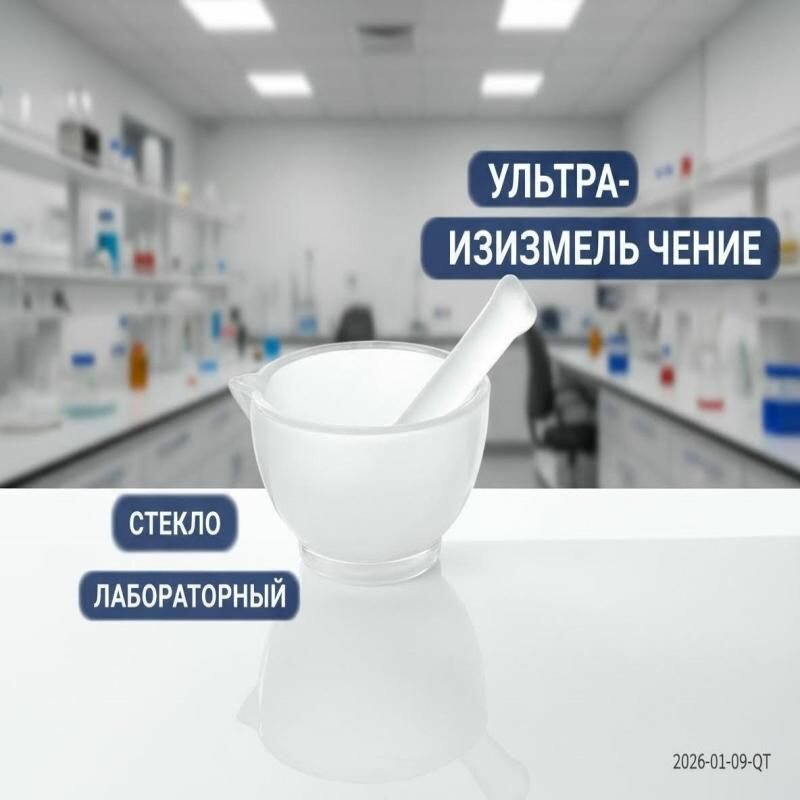 Ступка фарфоровая с пестиком для лаборатории, измельчения специй и трав