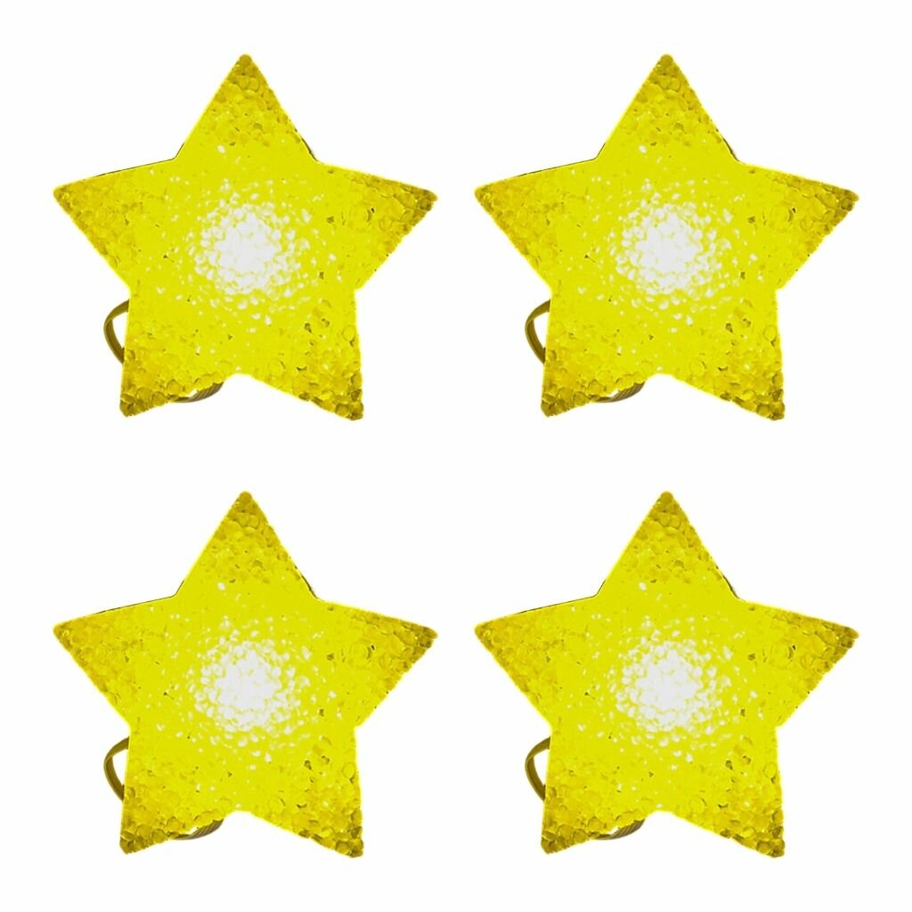 1 упаковка из 4-х ручных реквизитов для танцевального представления star light-yellow shell yellow light