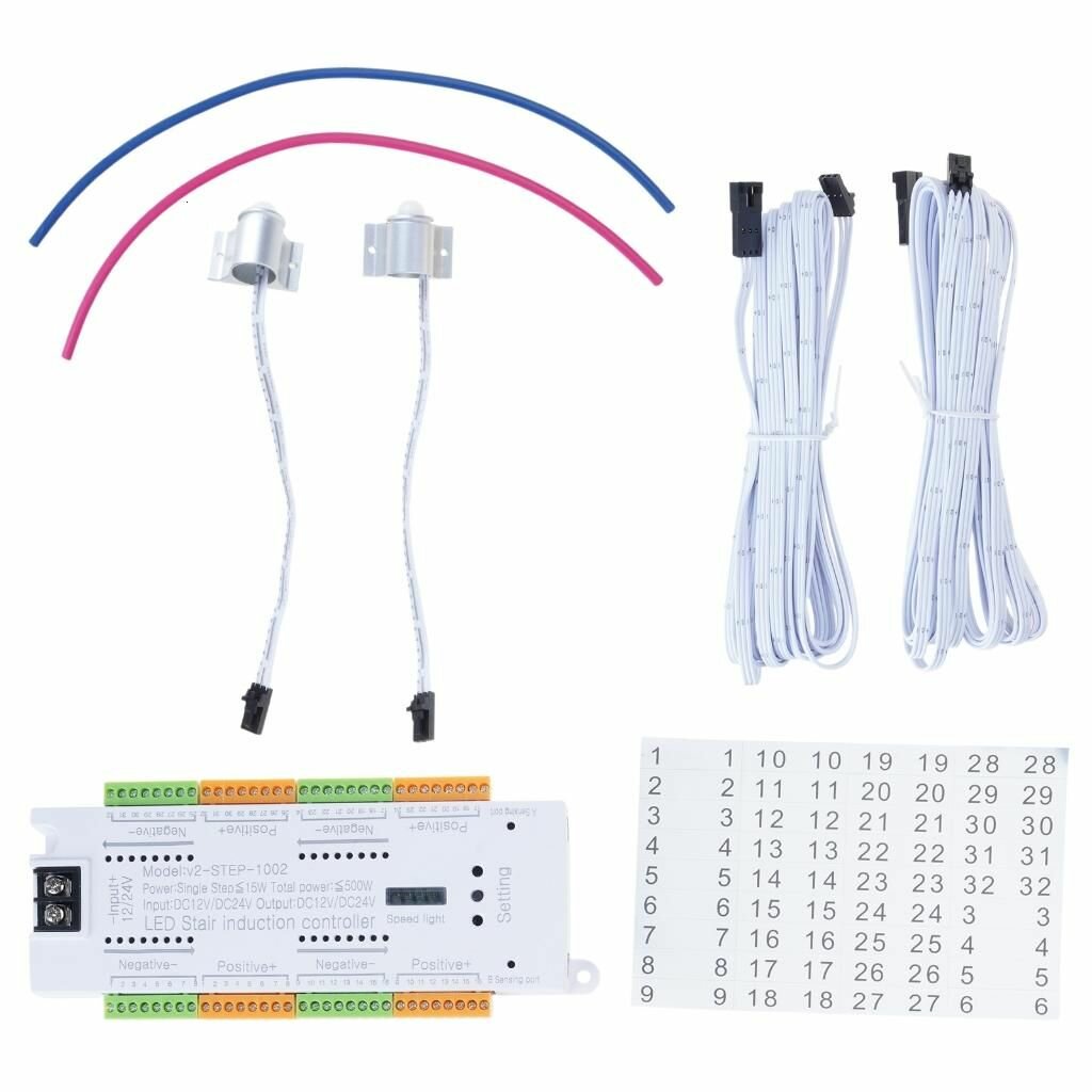 32-канальный контроллер LED-освещения для лестниц
