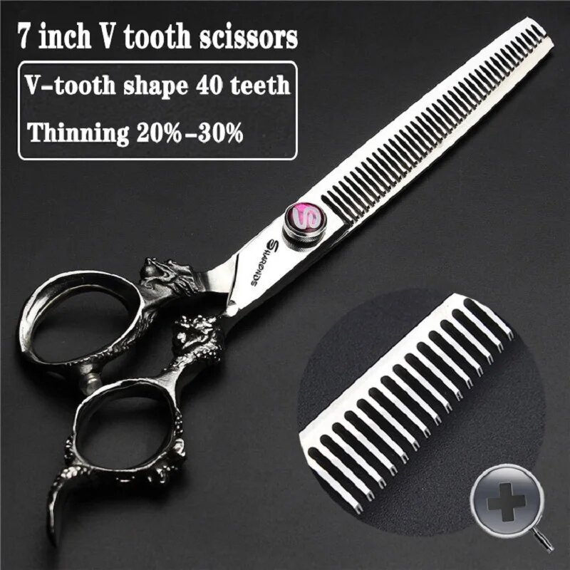 Ножницы для волос Axemoore 7 дюймов из нержавеющей стали 7 inch thin