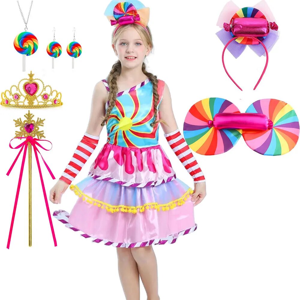Костюм феи принцессы MESOQ для девочек M(4-5T), dress style E 03