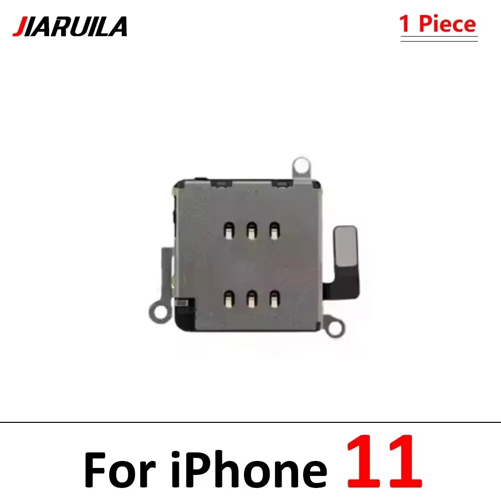 Новый считыватель SIM-карт для iPhone 11, 12, 13, 14, 15, Pro Max Plus, мини-разъем с двумя слотами для SIM-карты, внутренний адаптер с гибким кабелем