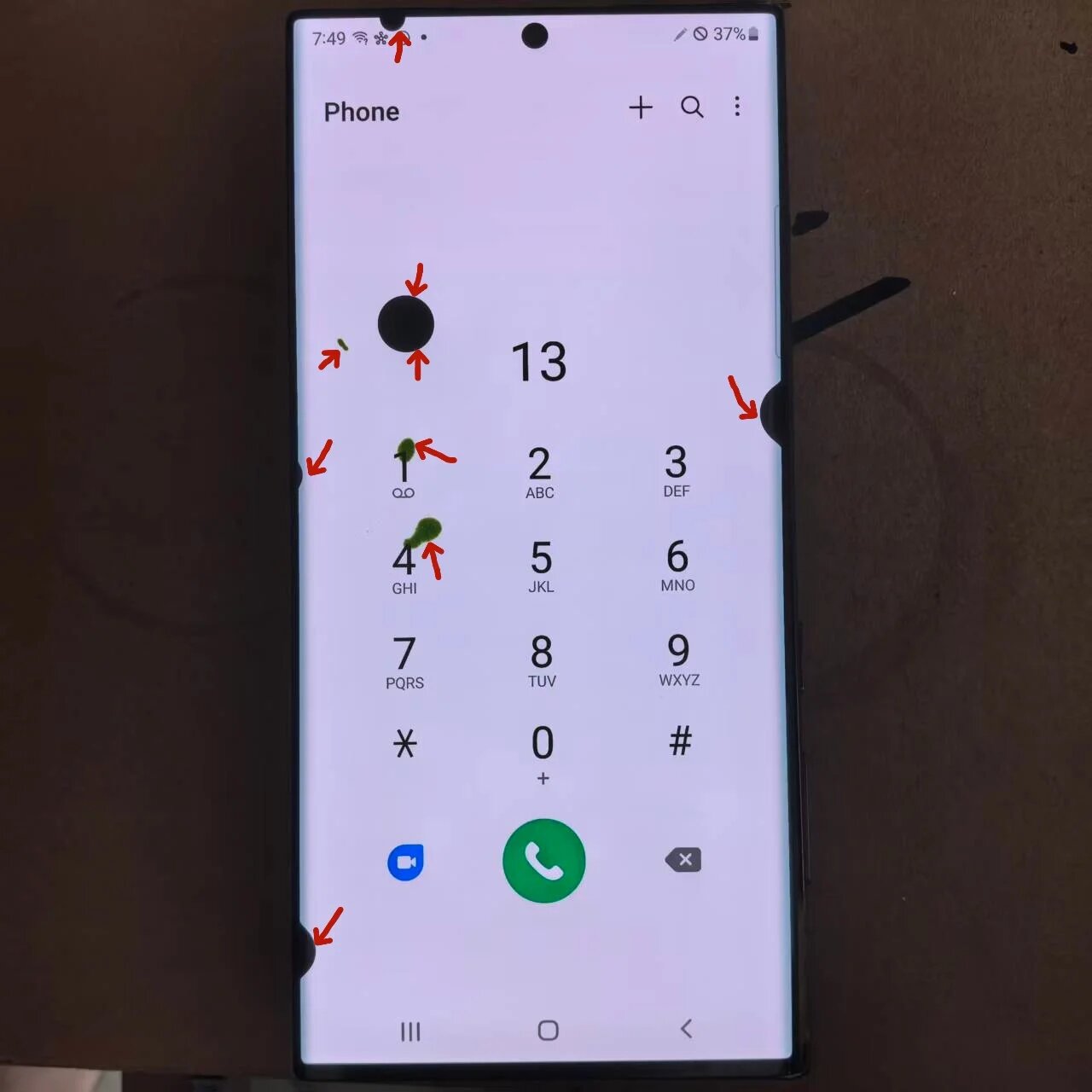 Супер Amoled с дефектами для Samsung Galaxy S22 Ultra 5G ЖК-дисплей SM-S908F S908U Замена дигитайзера сенсорного экрана в сборе
