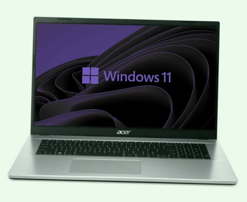 Ноутбук Acer Intel Core i3 3,4ГГц 6 ядер. 17,3' 1920x1080 Intel HD Graphics Windows 11 Pro Русская раскладка