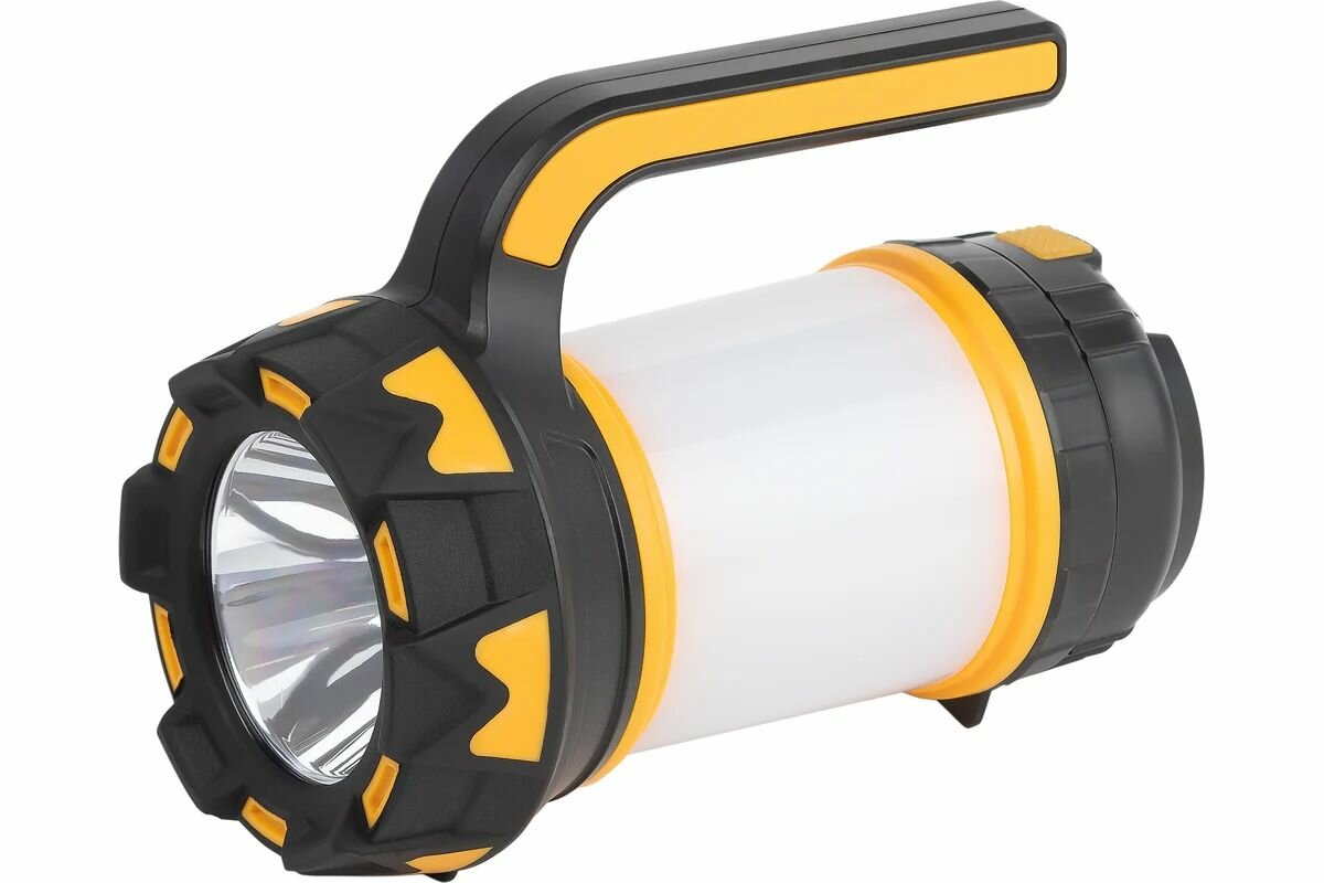 Фонарь-прожектор/кемпинг (LED 10Вт) 850 лм черн/желт аккум. (USB 4,2A) 25 ч. PowerBank IP54 ЭРА