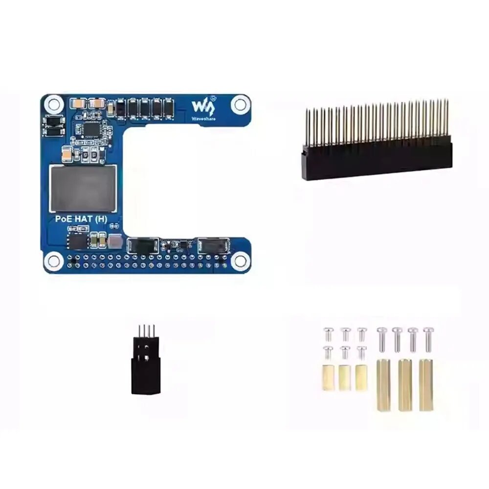 Waveshare Для Raspberry Pi 5/CM5 PoE HAT Питание Через Ethernet