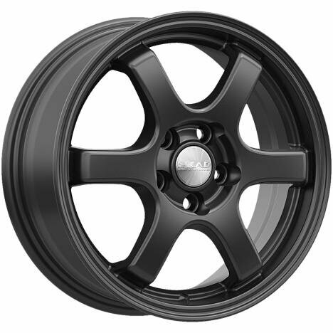 Диск автомобильный литой СКАД Киото 15x6 4x98 et38 dia58.6 Чёрный матовый