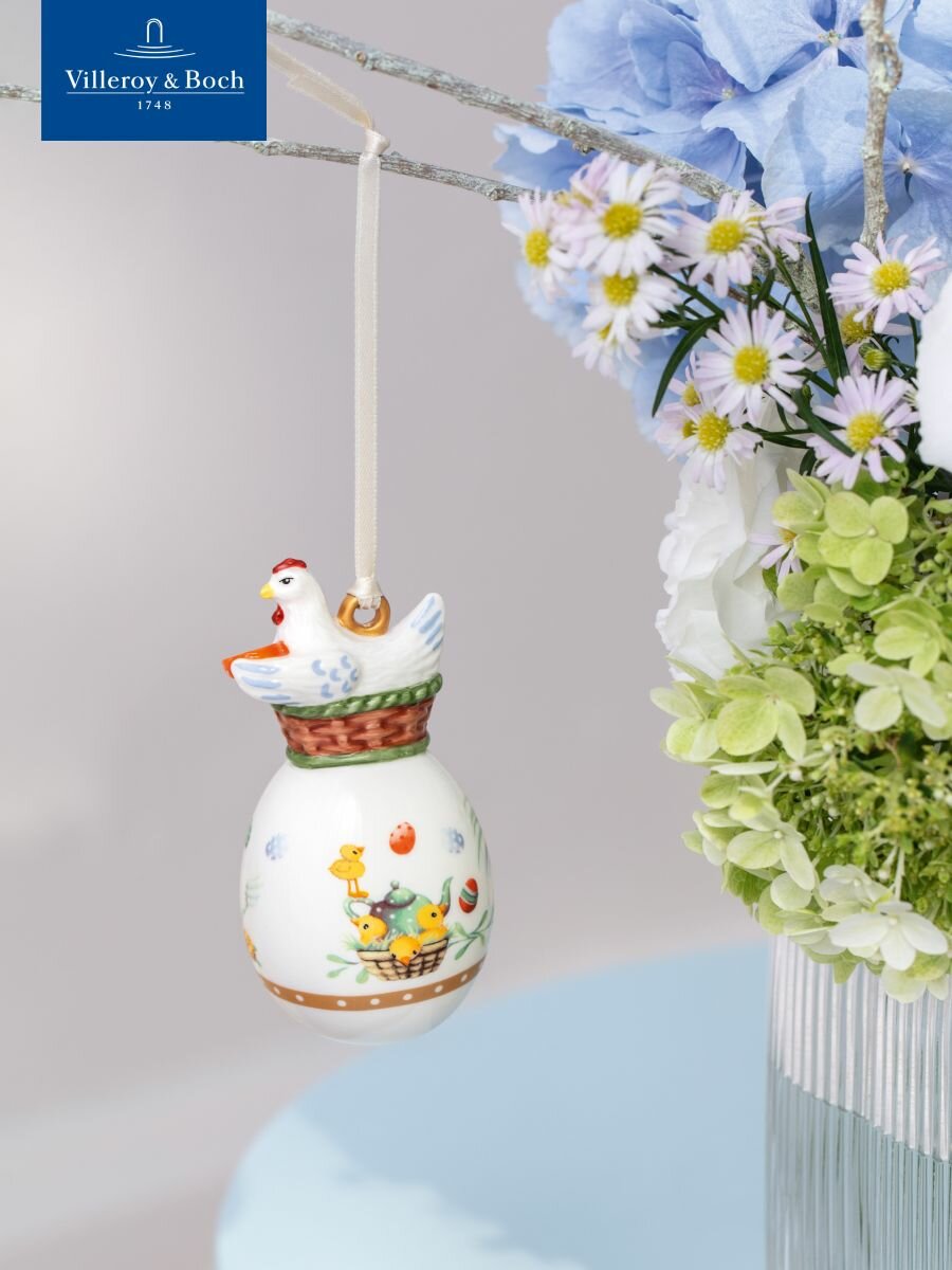 Подвеска пасхальная "Яйцо" 4,6х9,5 см, Annual Easter Edition, Villeroy & Boch, Премиум-Фарфор