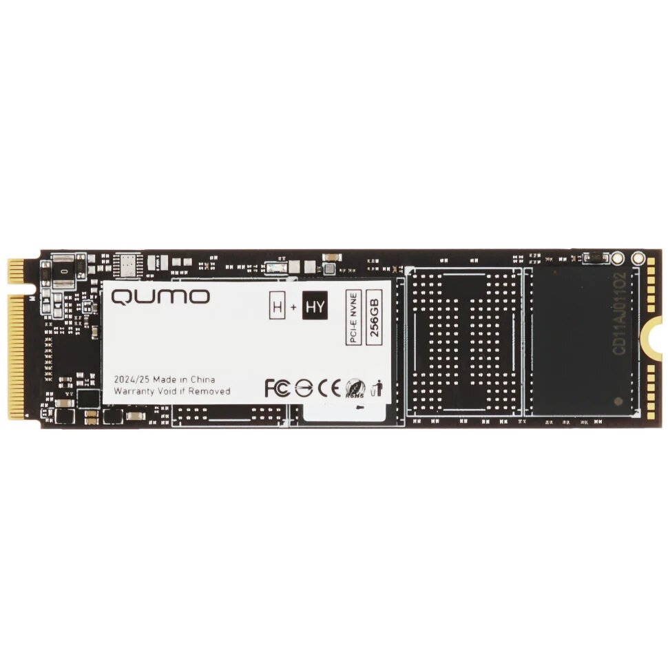 256 ГБ M.2 NVMe накопитель QUMO Novation [Q3DT-256GHHY-NM2], PCIe 3.0 x4