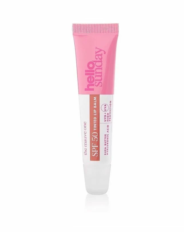 HELLO SUNDAY Бальзам для губ SPF 50 Tinted Lip Balm, Mauve, 15 мл