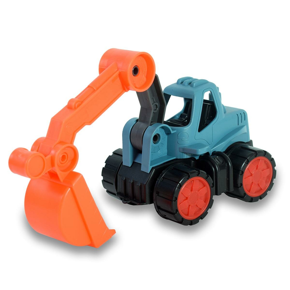 Игрушечный экскаватор «Маленький Экскаватор» с подвижным ковшом, 20х10х14 см, голубой, оранжевый