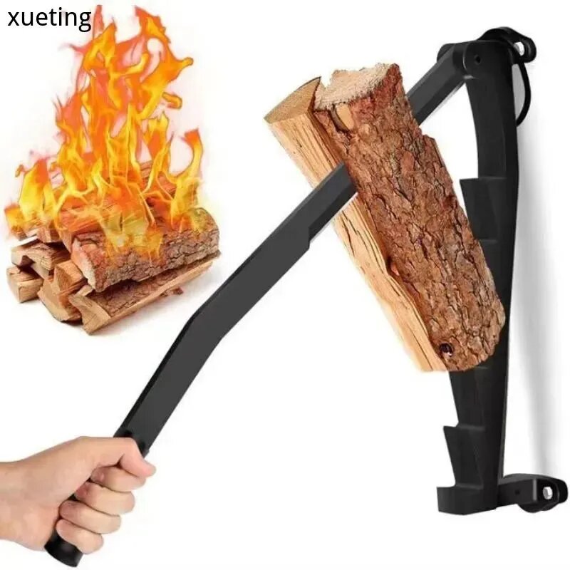 Щепокол ручной для колки дров, ABS пластик, черный цвет, для кемпинга и пикников