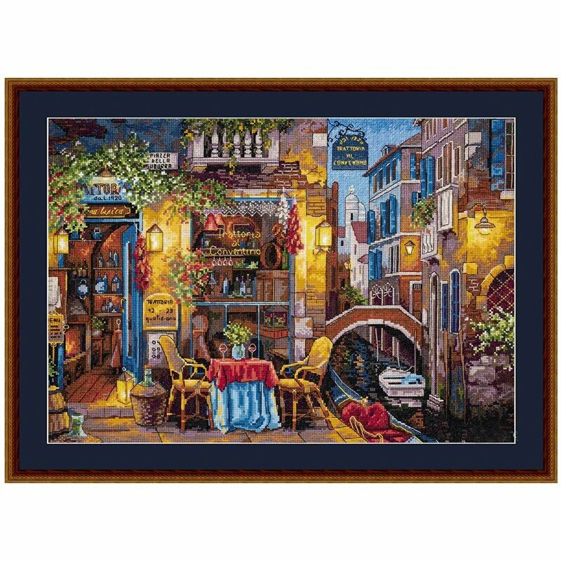 Наборы для вышивки крестом Merejka "Специальная Венеция", таверна K-160 16CT unprint canvas