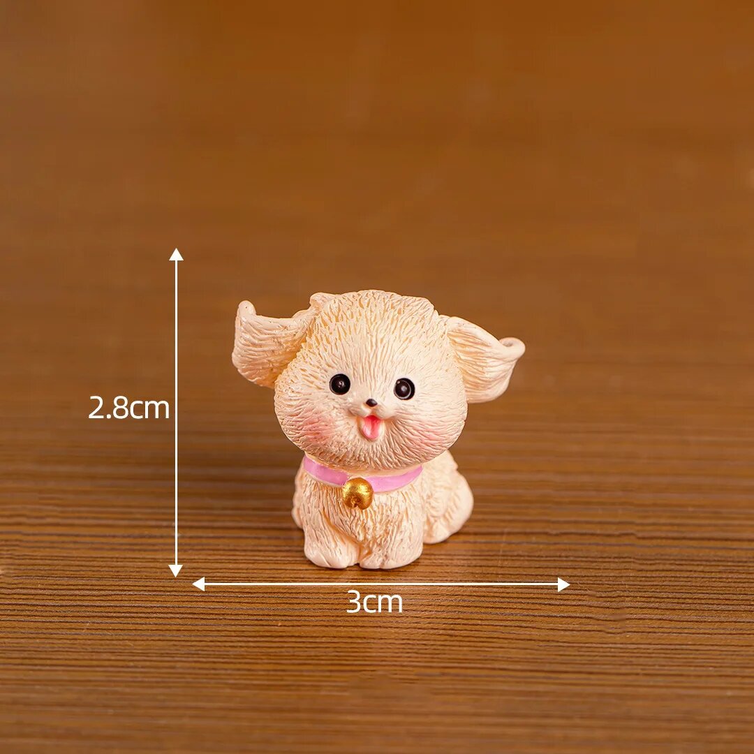 Миниатюрная фигурка собаки, 3см, 2.8см, Цвет: 1