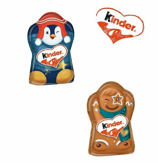 Шоколад фигурный Kinder молочный 2 шт по 35 г (Германия)