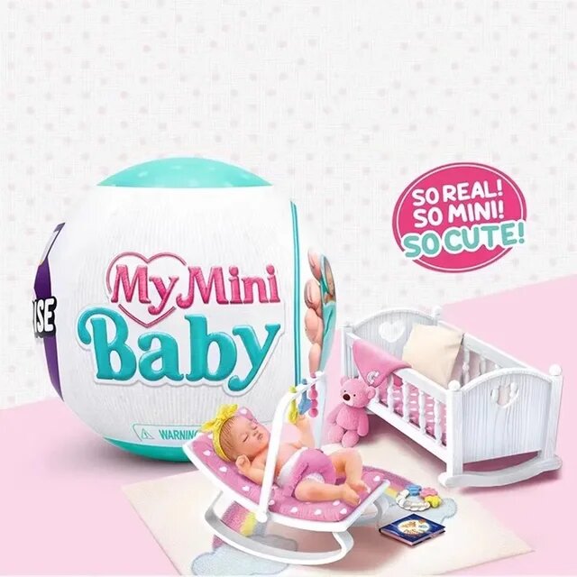 Игрушки Zuru 5 Surprise Mini Brands My Mini Baby Surprise Doll Милая миниатюрная игрушка-украшение Подарок на день рождения для детей