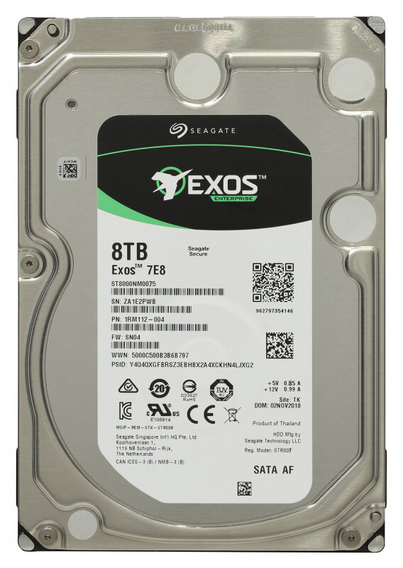 Жесткий диск Seagate ST8000NM0075 8Tb 7200 SAS 3,5" HDD