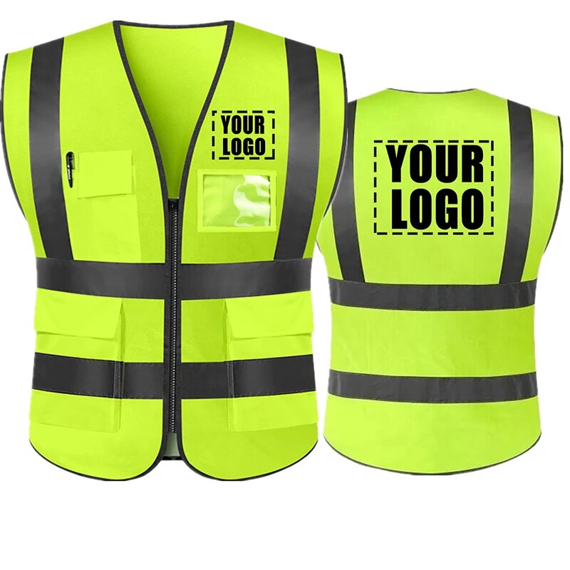Светоотражающий жилет XXXL, Neon Yellow, с логотипом