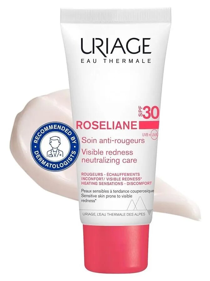 URIAGE (Урьяж), Roseliane (розельян) крем против покраснений spf 30 туба 40 мл