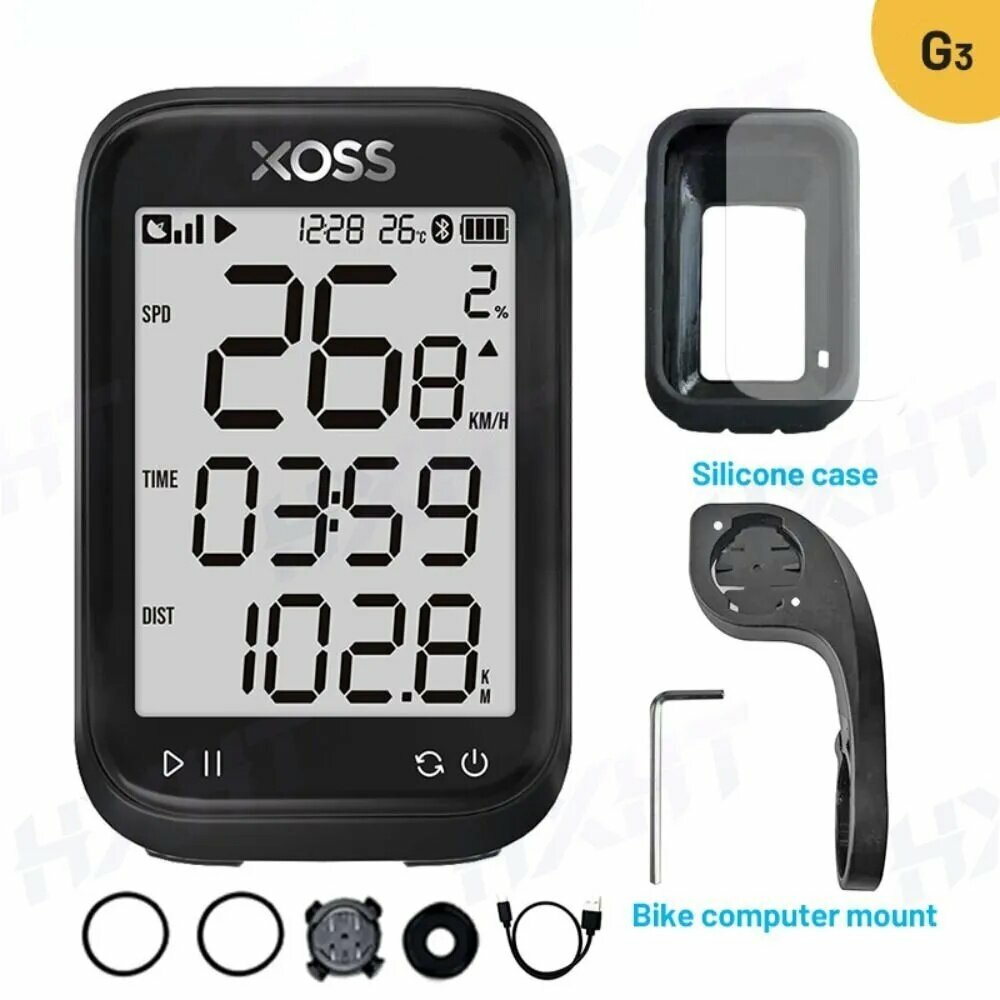 XOSS G3/G3+ GPS Велокомпьютер: G Plus Беспроводной Спидометр Bluetooth Водонепроницаемый Для Шоссейных Велосипедов И MTB