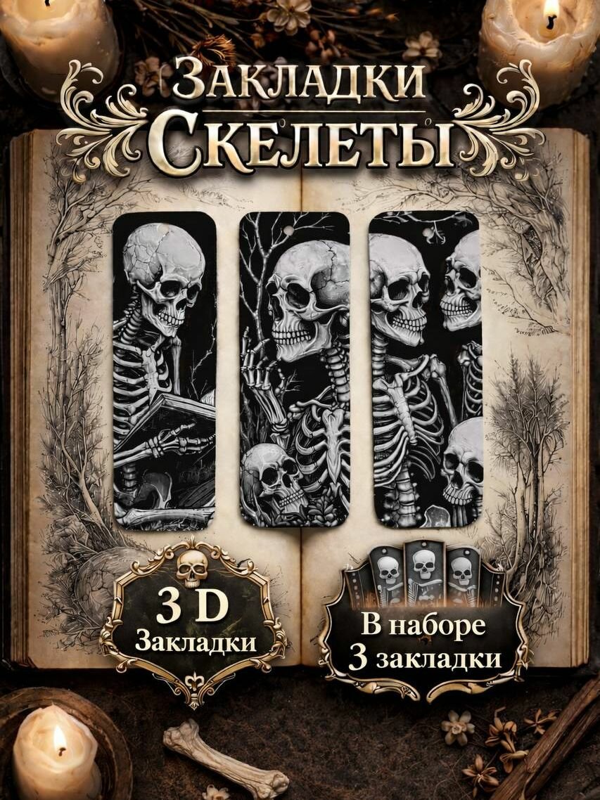 3D Закладки Скелеты