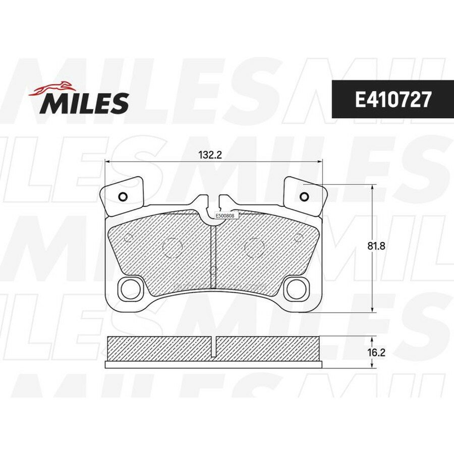 MILES E410727 Колодки тормозные AUDI Q7/PORSCHE CAYENNE/VW TOUAREG зад. LowMetallic