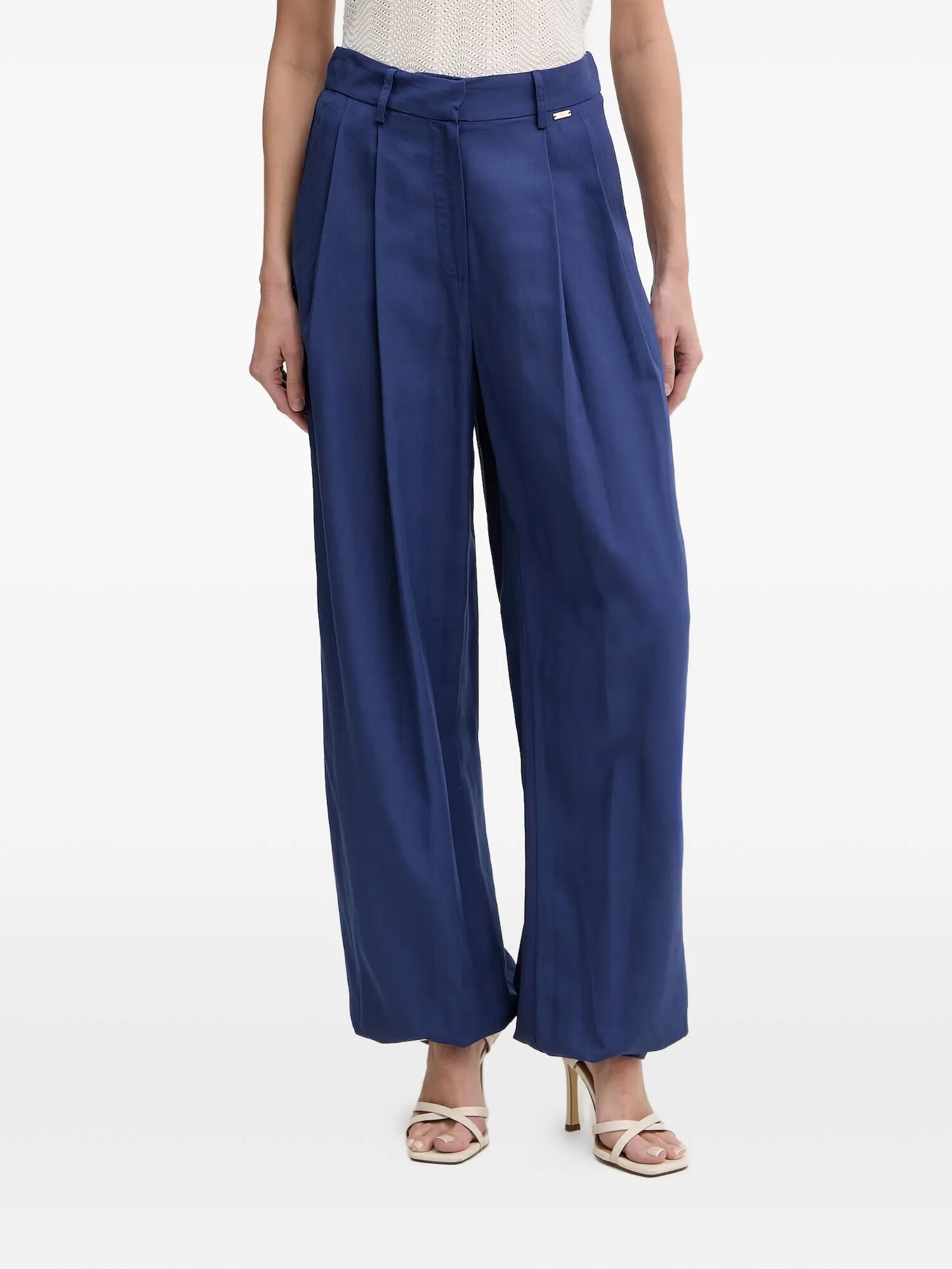 Брюки Pleated wide-leg trousers