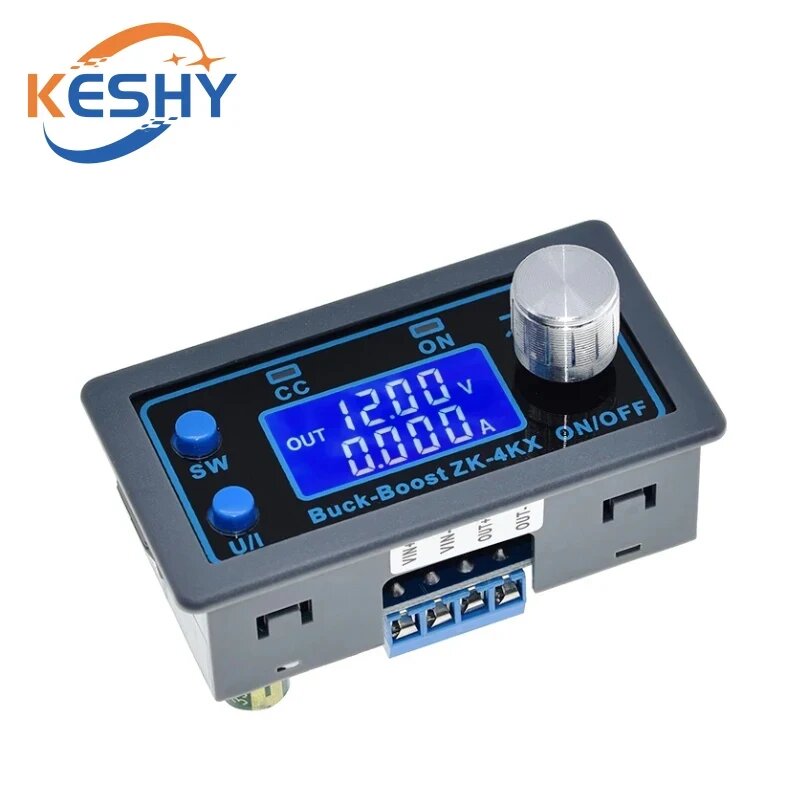 ZK-4KX CNC DC-DC преобразователь напряжения (бак-буст) CC CV 0.5-30В 4А, регулируемый модуль питания для зарядки солнечных батарей