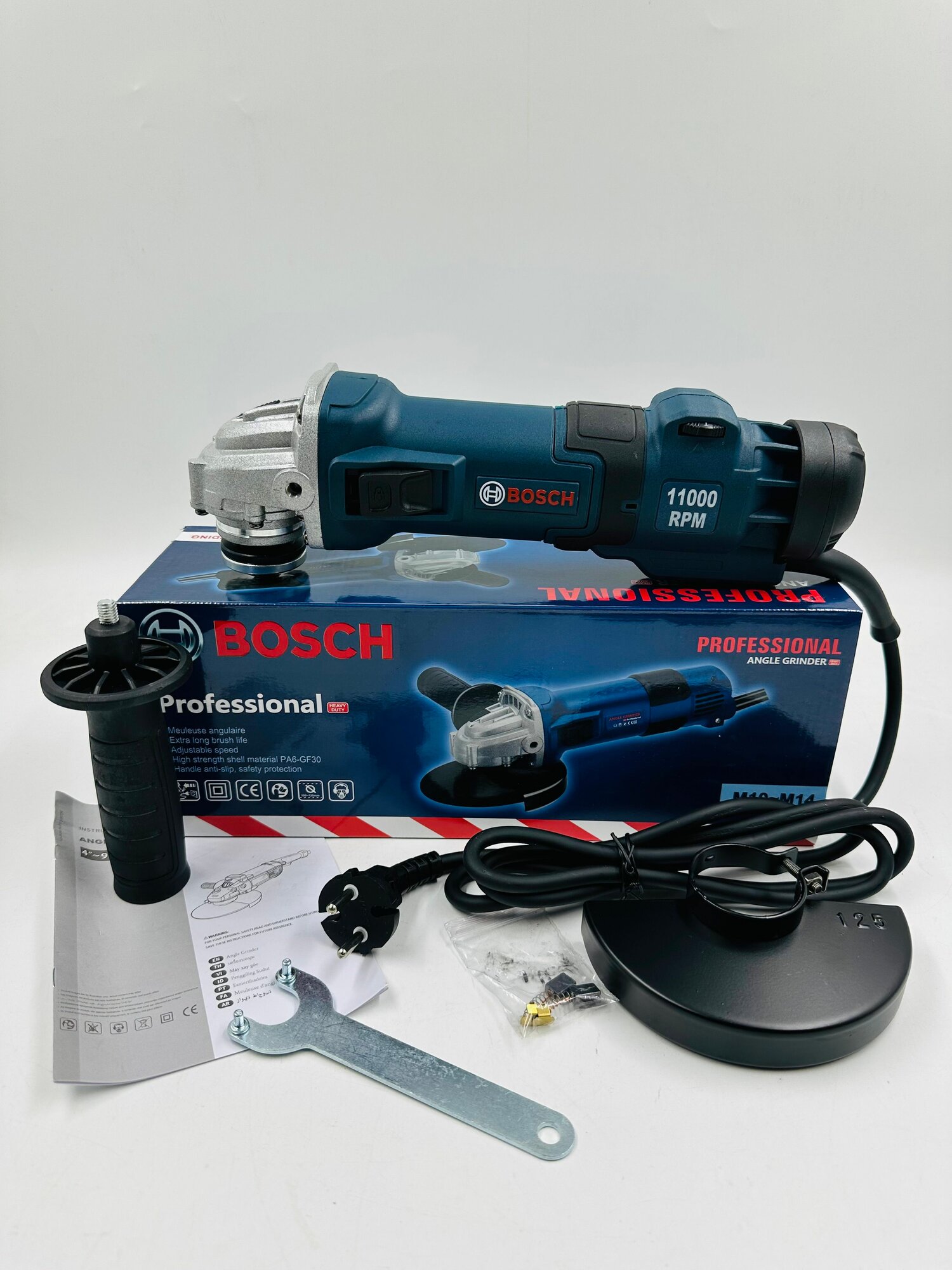 Болгарка электрическая BOSCH 1250W 125mm GBH4038B с регулировкой оборотов