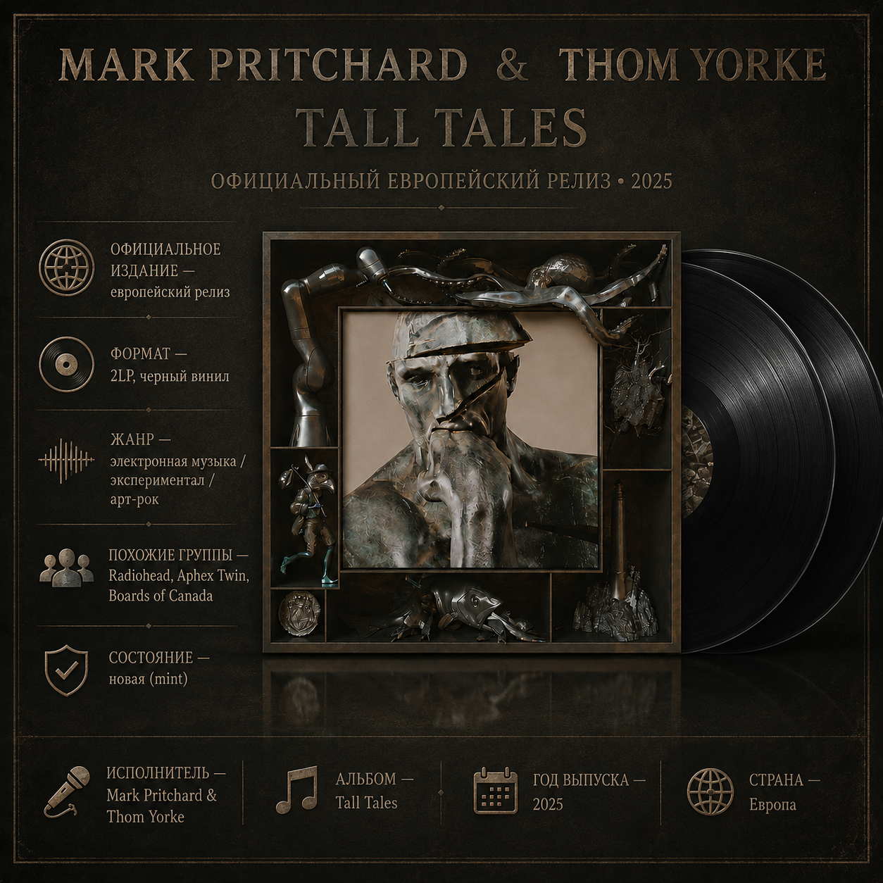 Mark Pritchard & Thom Yorke - Tall Tales (LP) новая виниловая пластинка