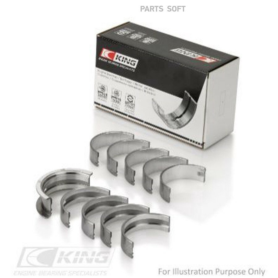 KING-BEARINGS MB5675AM0.5 Вкладыш корен. ком/кт +0.50