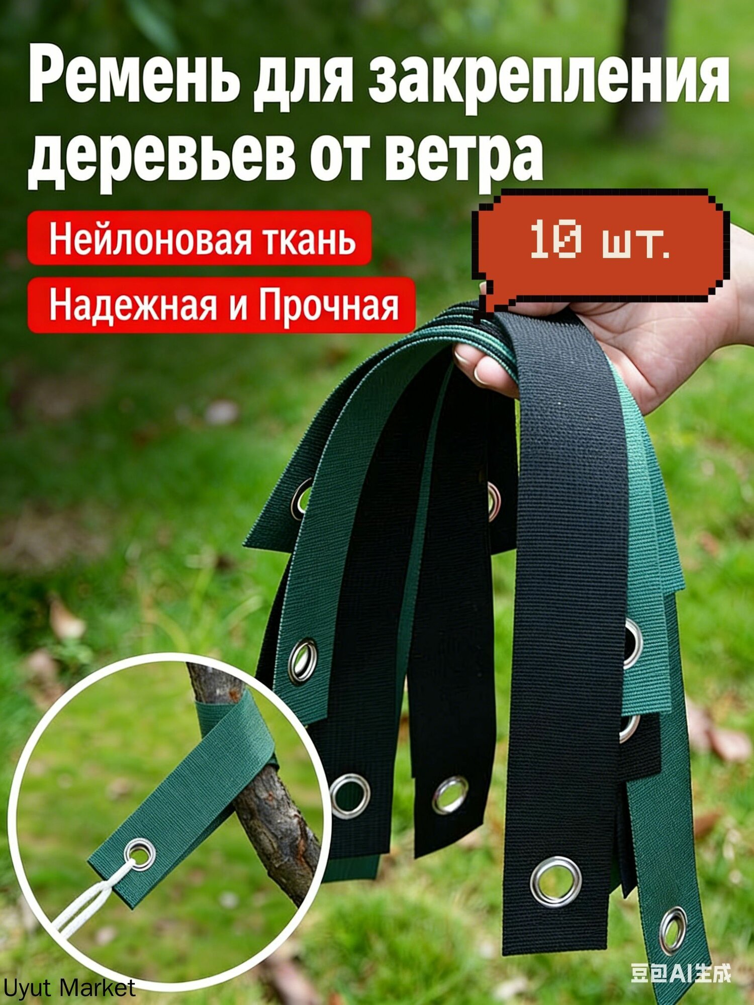 Клипсы для подвязки растений,3.8см,10шт