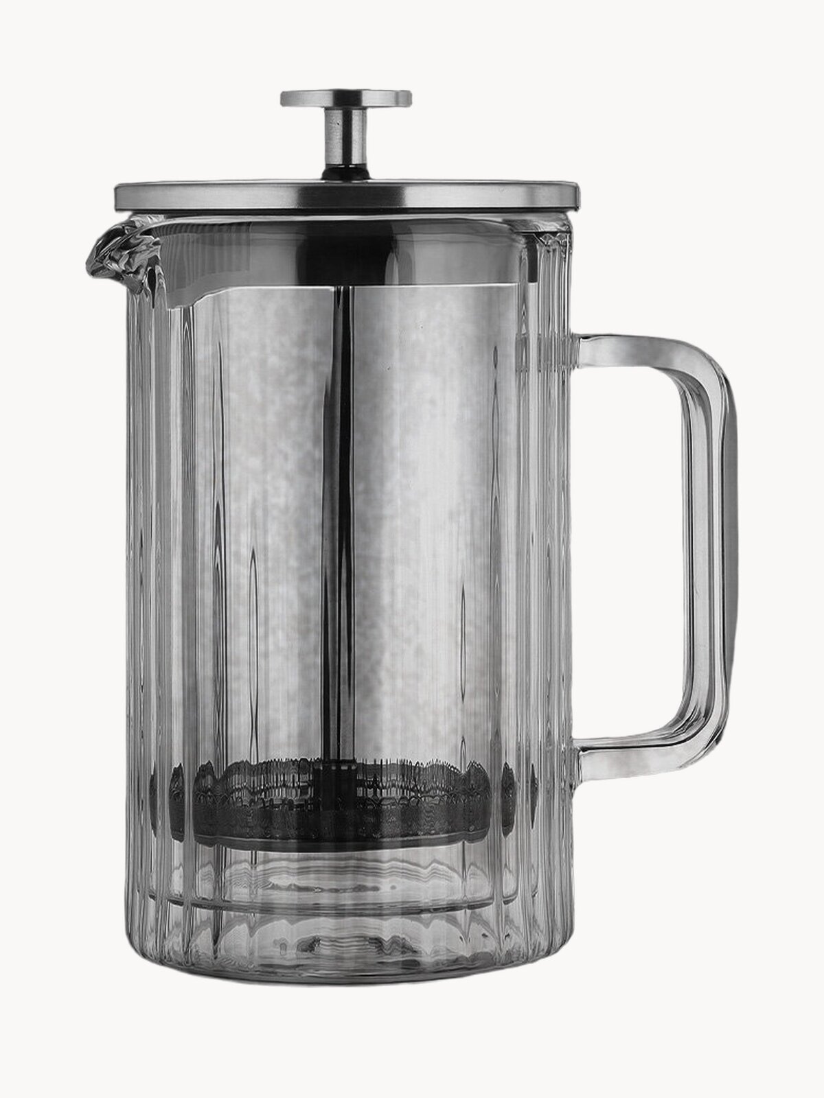 Френч-пресс TalleR TR-32342 Элеонор 600 мл, нержавеющая сталь, боросиликатное стекло