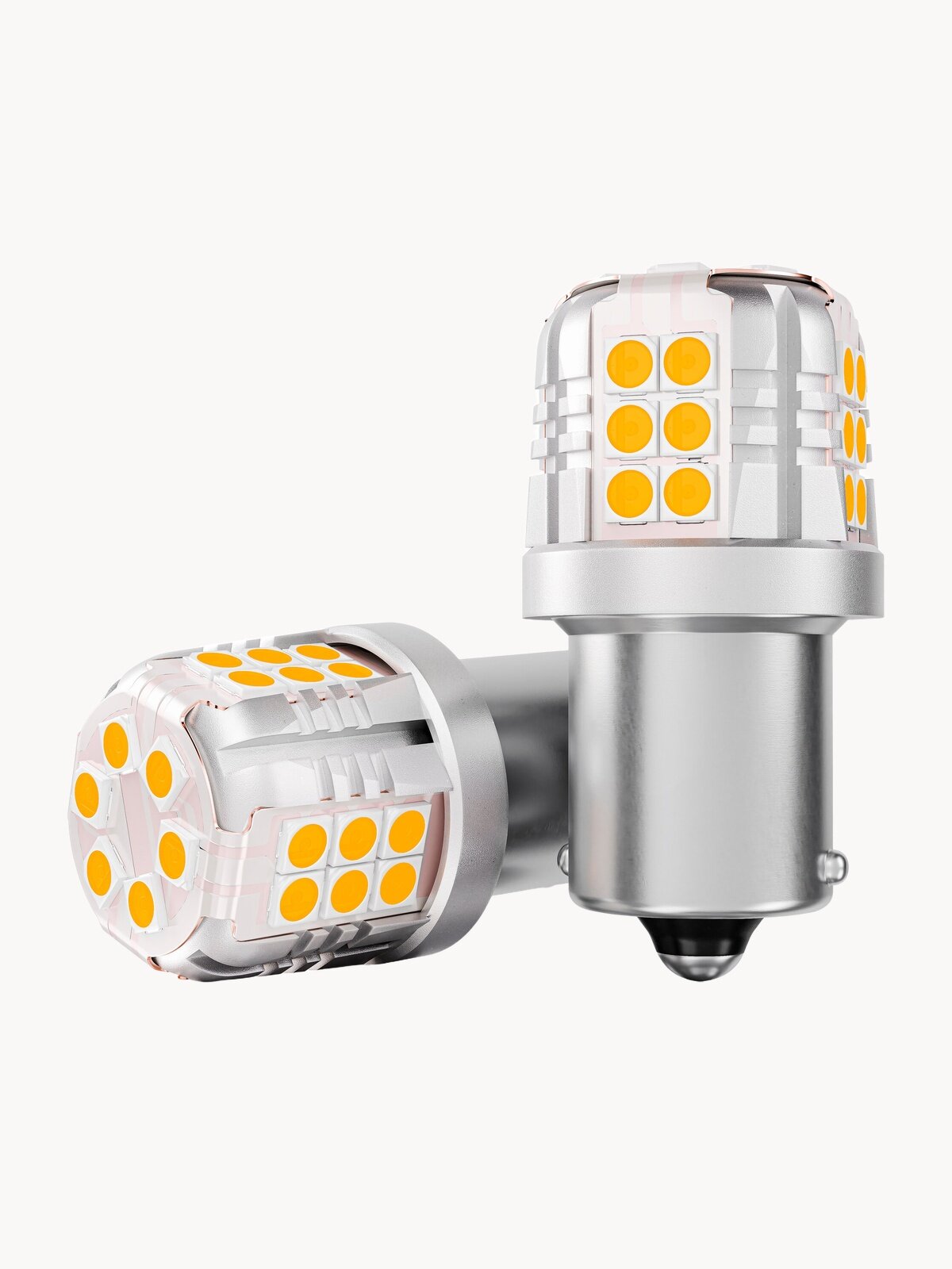 Светодиодная лампа P21W BA15S для авто ЭлектроКот УльтраЛед оранжевый 2 шт, в поворотник, ДХО