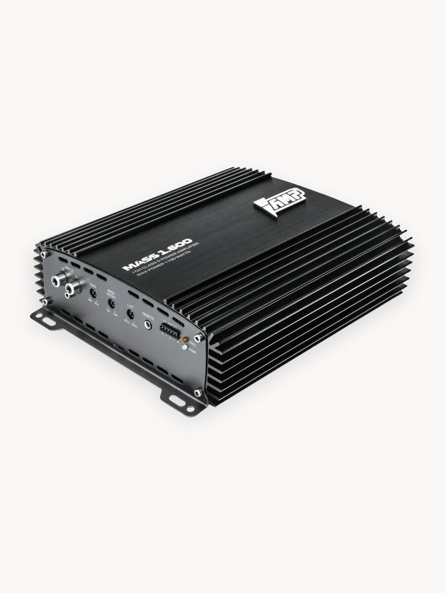 Усилитель для авто AMP MASS 1.600, моноблок классa D, 1100 Вт