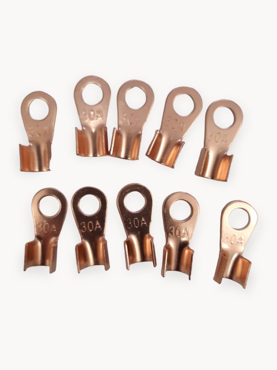 Клемма кольцевая ОТ-30А D-6мм, медь (ЛОТ 10шт.)