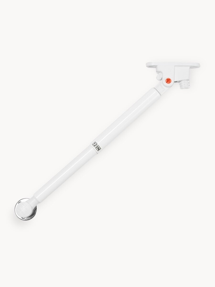 Газлифт 120N CAPPIO, доводчик, бесшумное открывание/закрывание, белый, дополнительная защита, 2 шт.