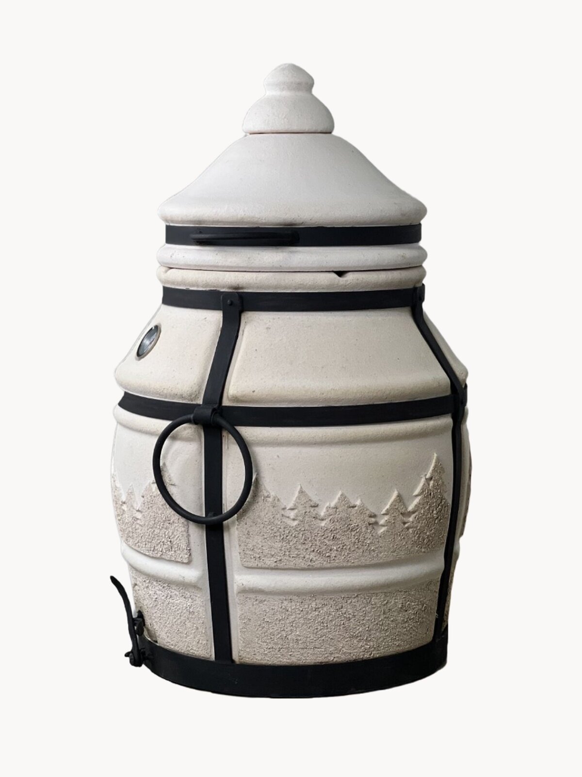 Тандыр Батыр с откидной крышкой, встроенным термометром / объем 50л