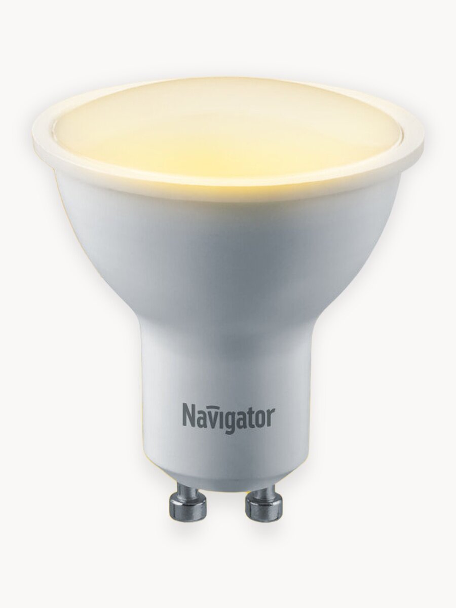 Светодиодная лампа Navigator 93 234, 7 Вт, GU10, теплый свет 3000К, диммируемая, 1 шт.