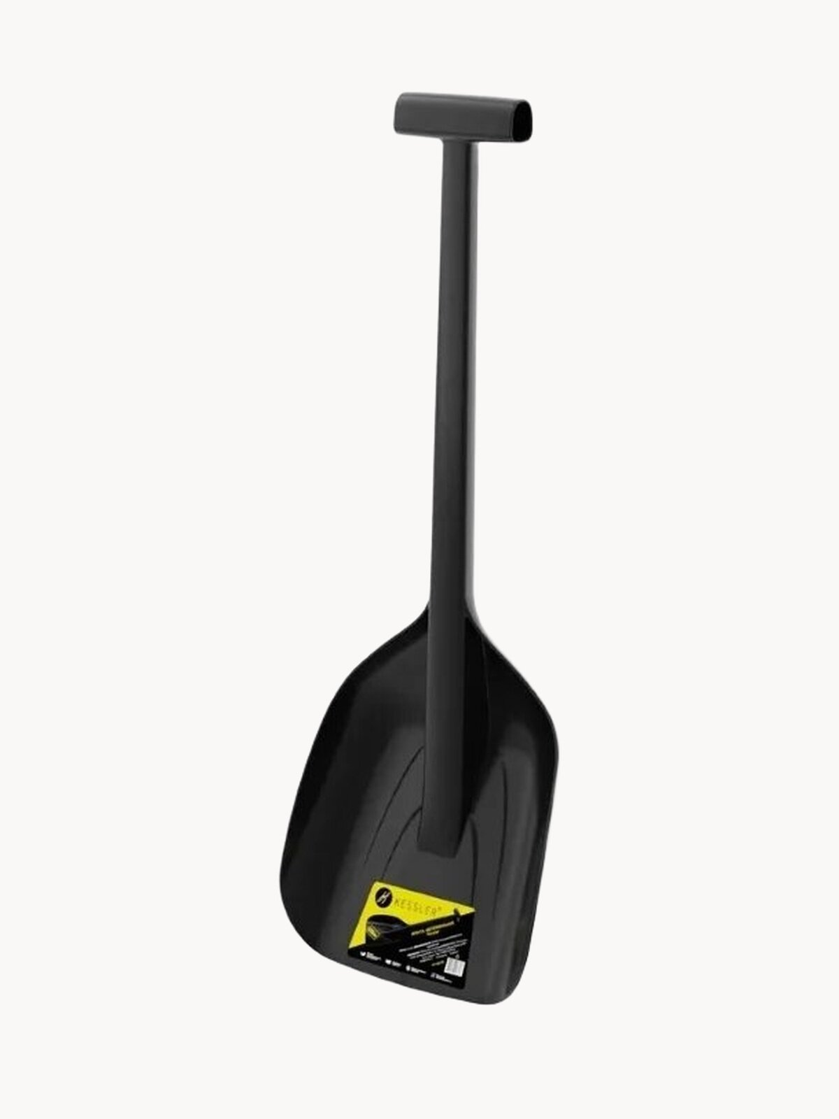 Удобный и практичный инструмент с длиной 690 мм и шириной 230 мм для перемещения материалов, с надежной ручкой из пластика и устойчивой конструкцией