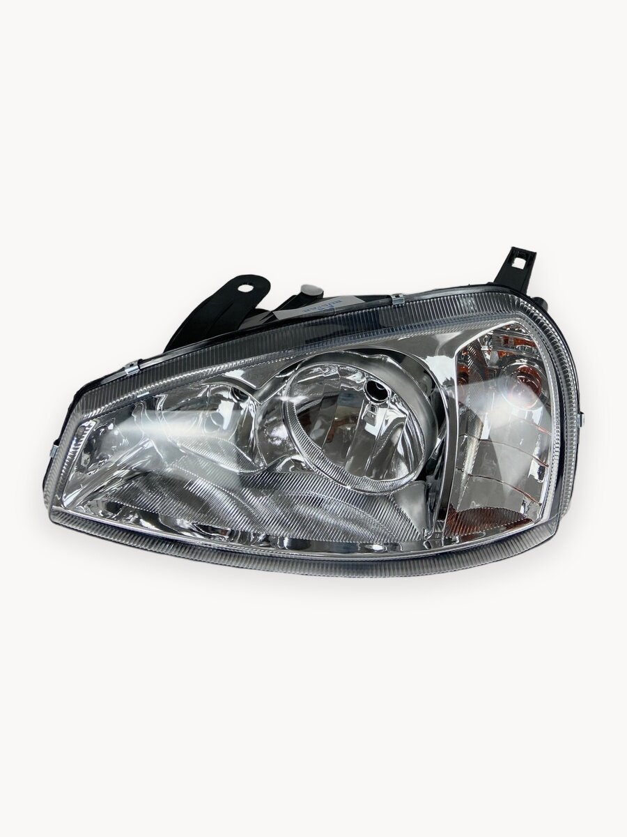 Фара русфар для LADA Kalina, пластик, H1/H7, 3000К, хромированная