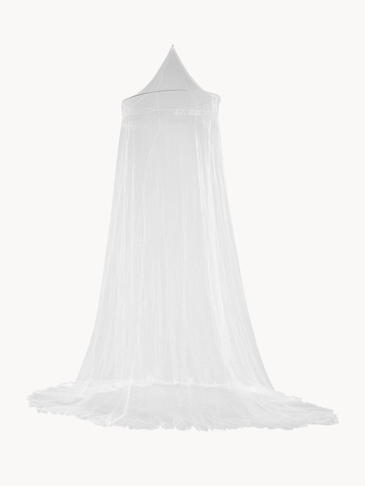 Элегантная кружевная занавеска-балдахин для детской кровати принцессы, москитная сетка для детской комнаты девочки (белая)