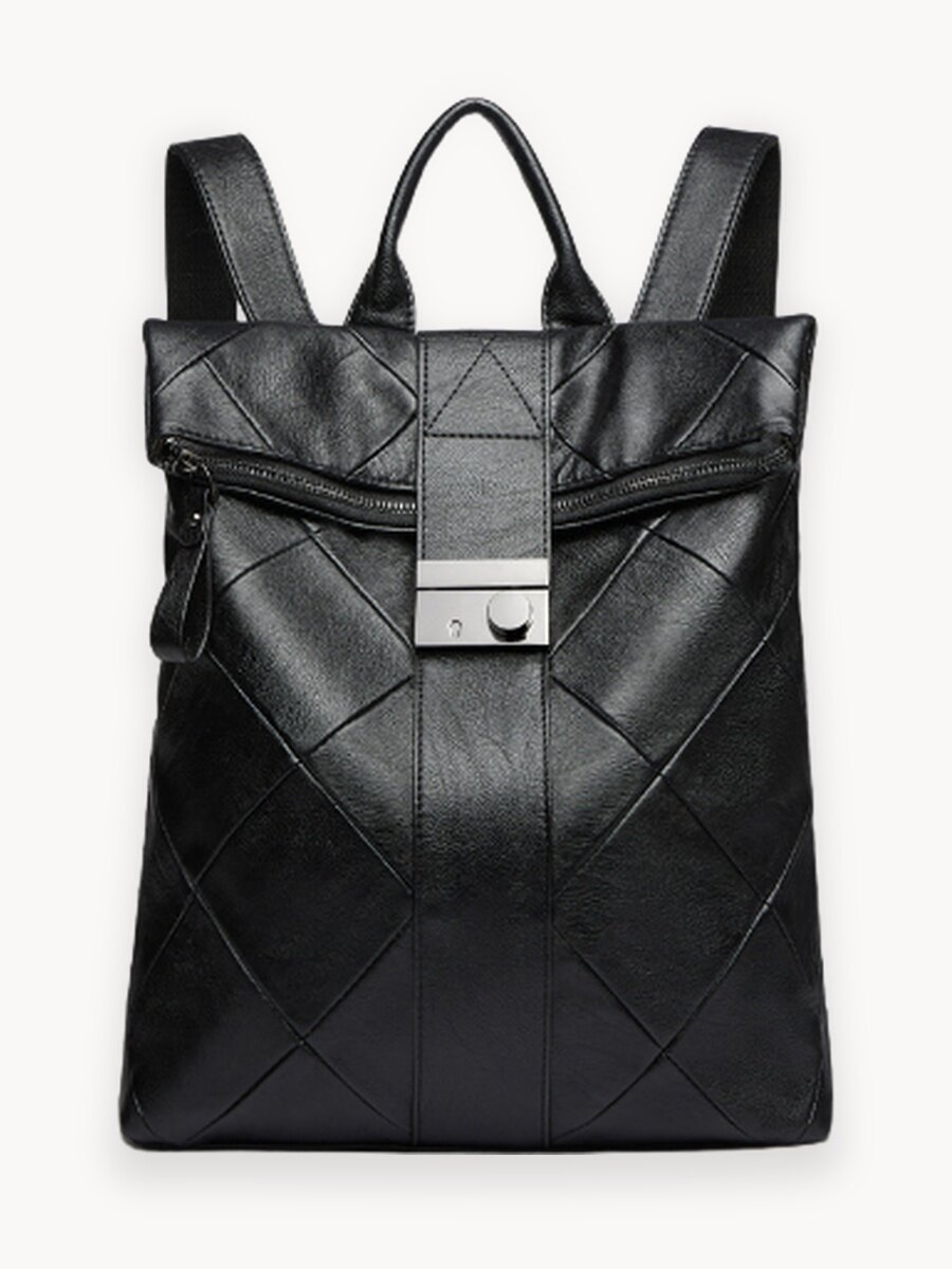 Рюкзак  женский городской из мягкой натуральной кожи стёганый