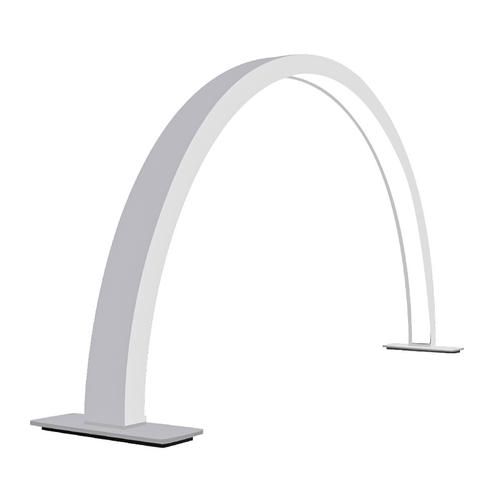 56cm/22in Half-moon Shaped Fill Light 36W LED Desk Lamp CRI>95 2700K-5600K Color Temperature Dimmable Video with 204pcs Beads 10 Level Brightness Adjusable for Reading Live Streaming Record Vlogging Manicure Beauty Salon