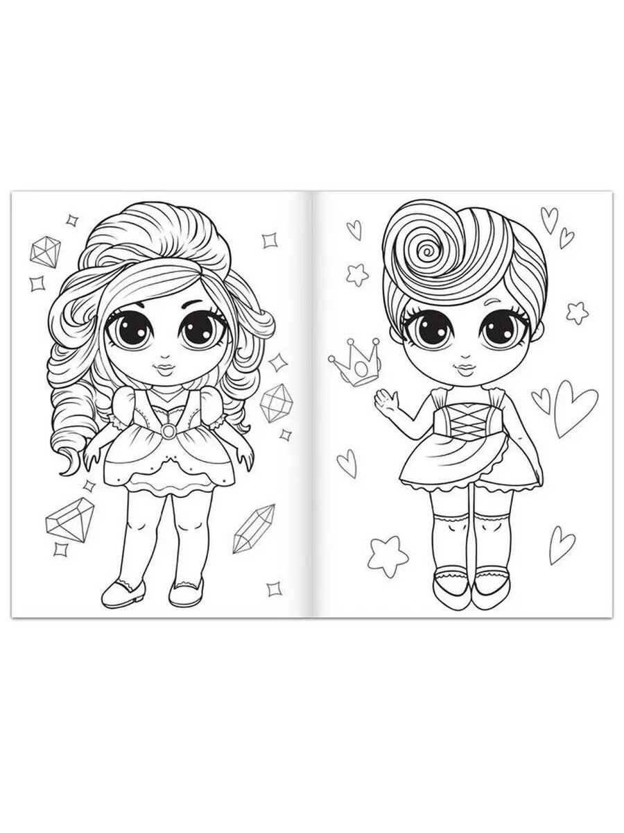 Модные раскраски для юных художниц