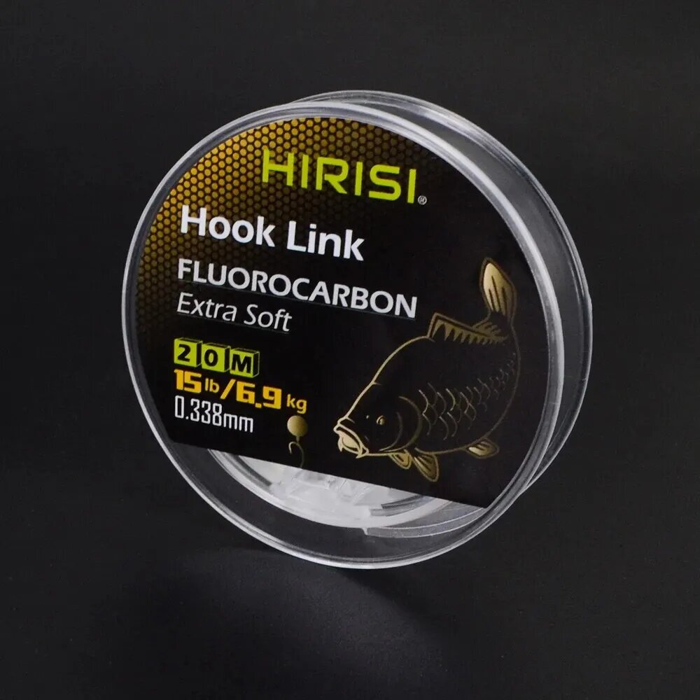 Hirisi фторуглеродная леска для карпа 15lb/20lb/27lb/32lb 15LB(0.338mm)